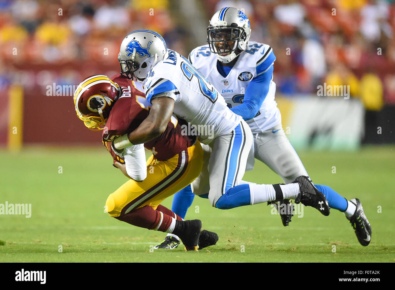 Landover, Maryland, USA. 20th Aug, 2015. Detroit Lions cornerback Nevin ...