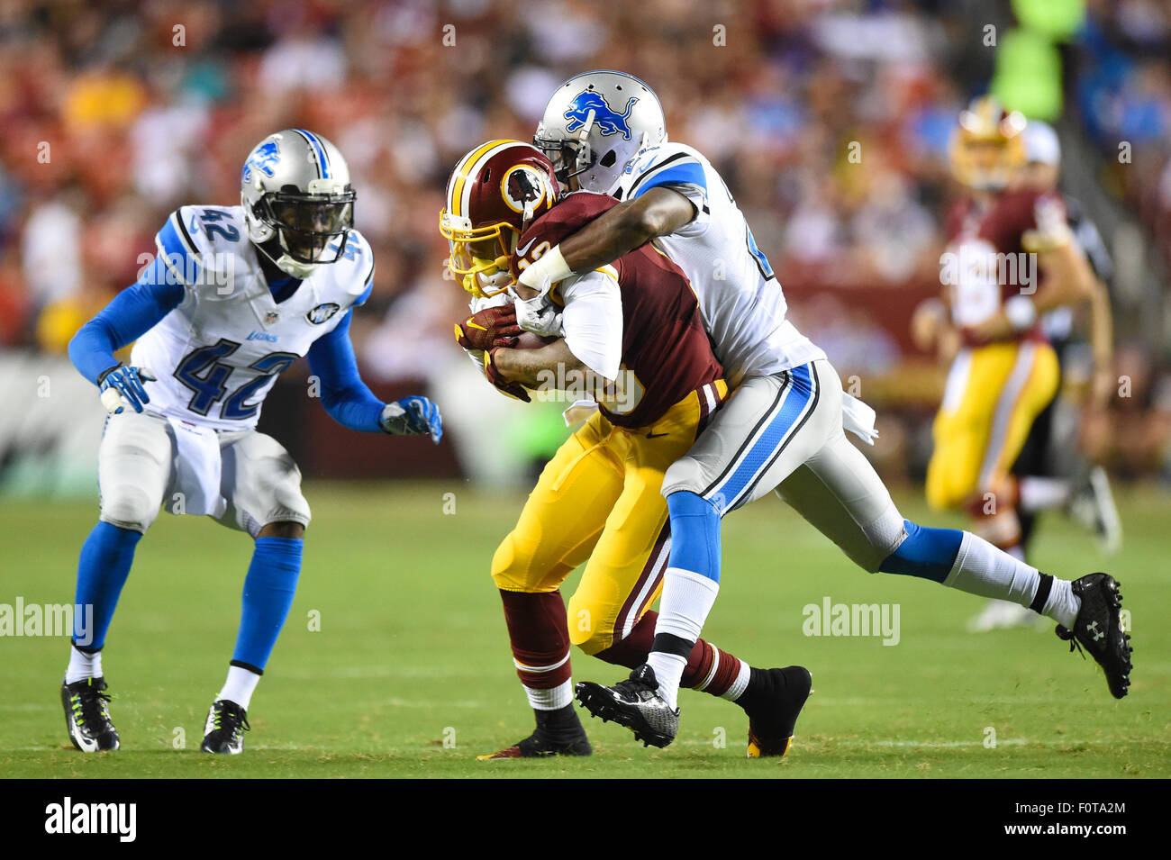 Landover, Maryland, USA. 20th Aug, 2015. Detroit Lions cornerback Nevin ...
