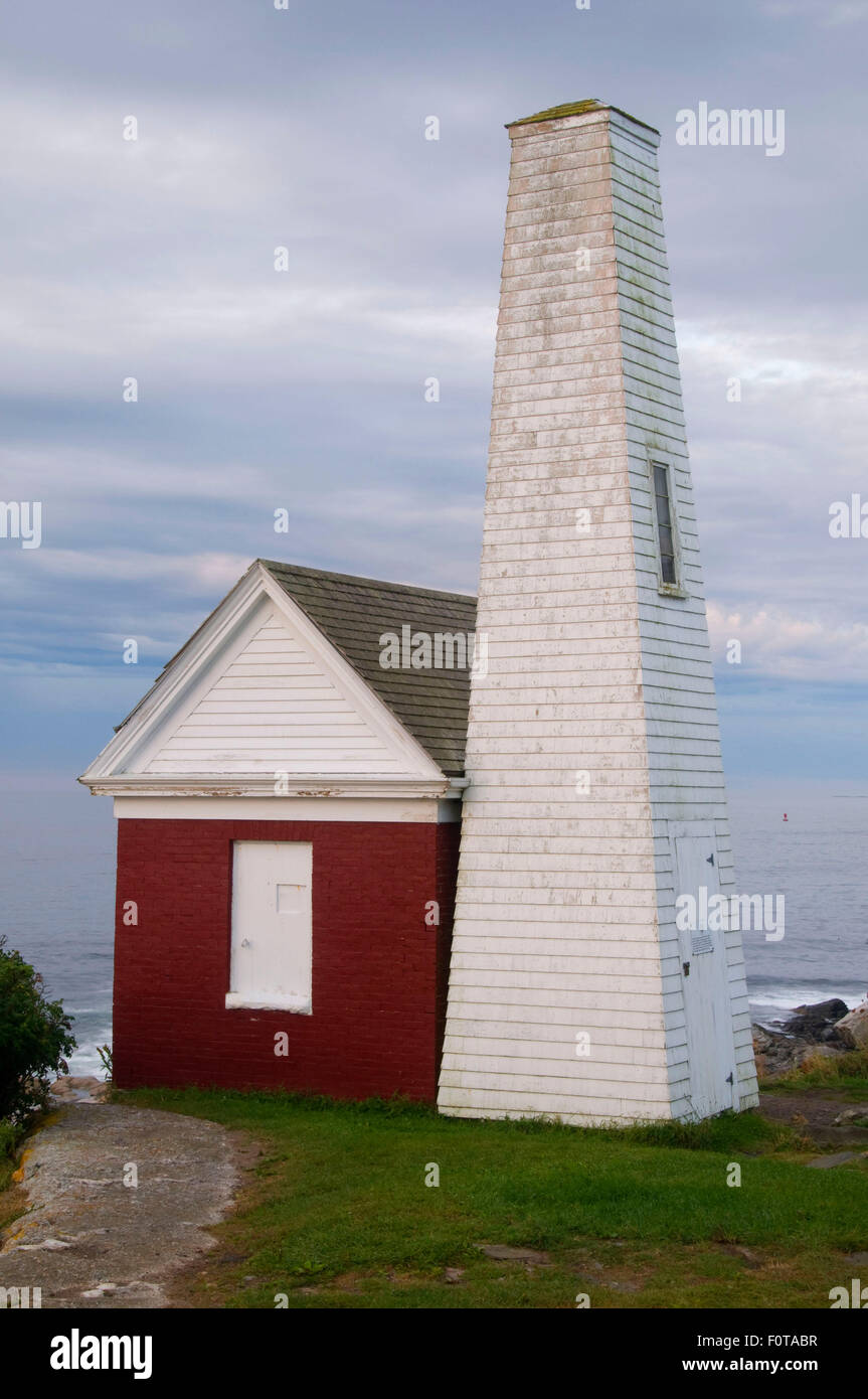 Bell tower, Pemaquid Point Lighthouse Park, Maine Stock Photo - Alamy