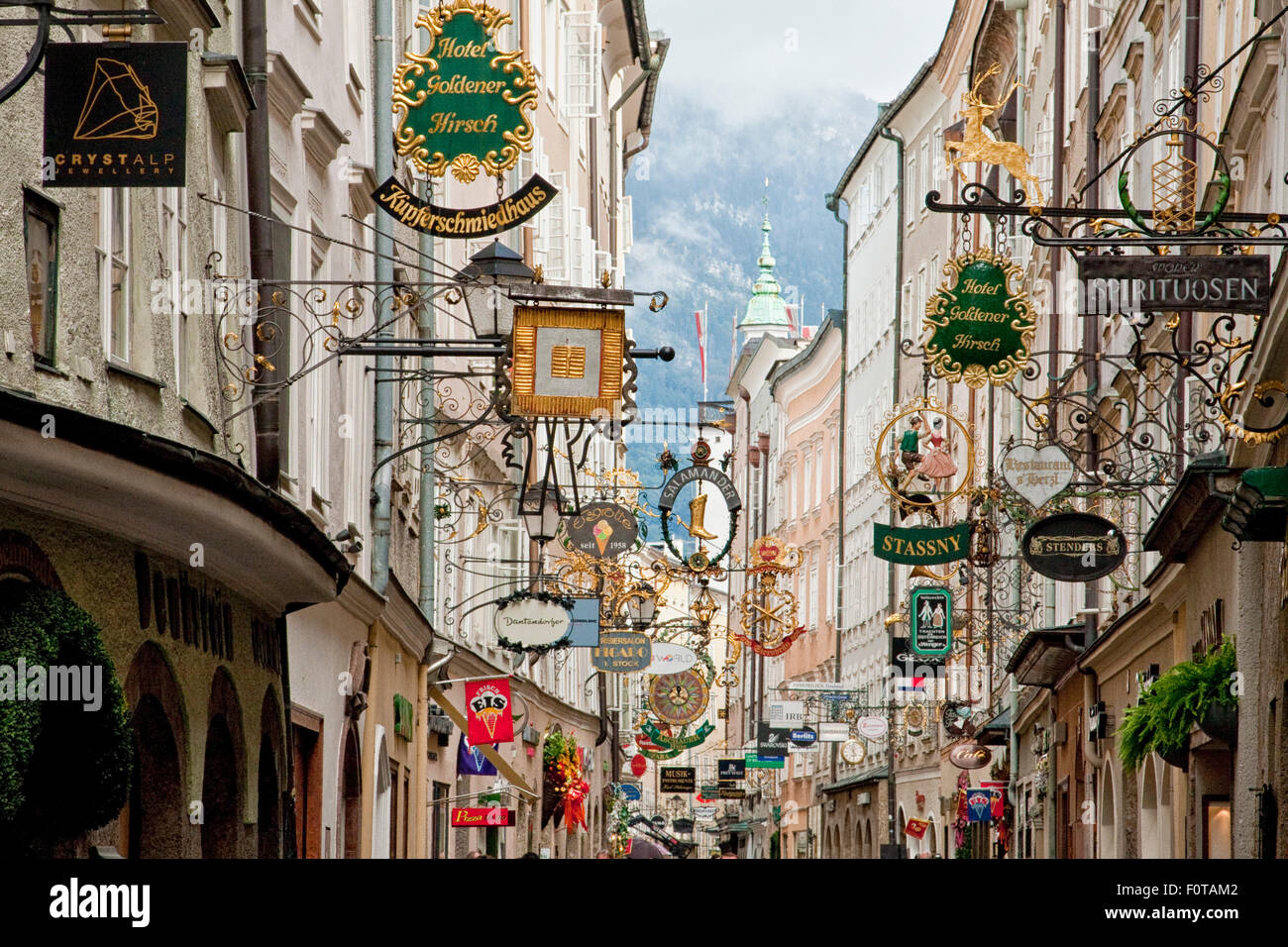 Getreidegasse, street in Salzburg, Austria Stock Photo - Alamy