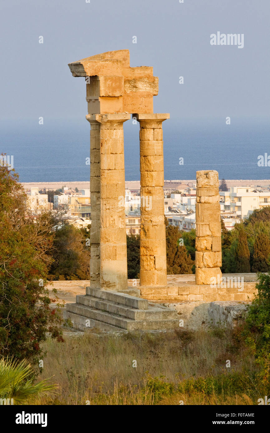 Temple of Apollo, Rhodes, Greek Islands Stock Photo - Alamy