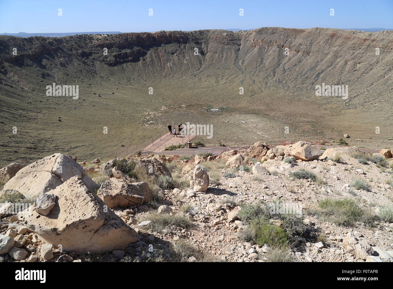 The Meteor Crater in Arizona, USA Stock Photo - Alamy