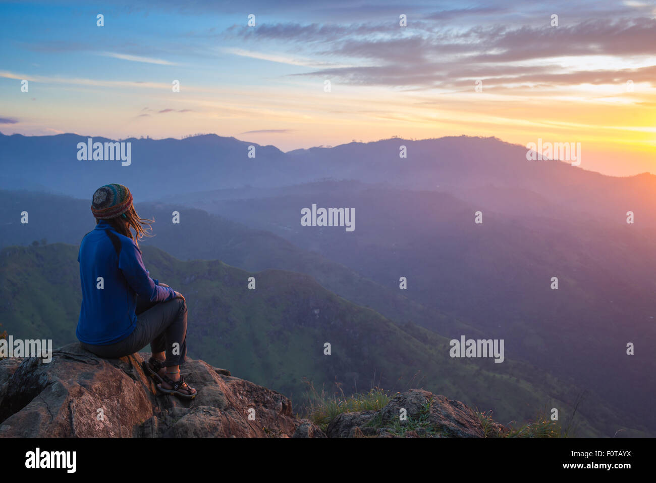 Happy celebrating winning success woman Stock Photo - Alamy