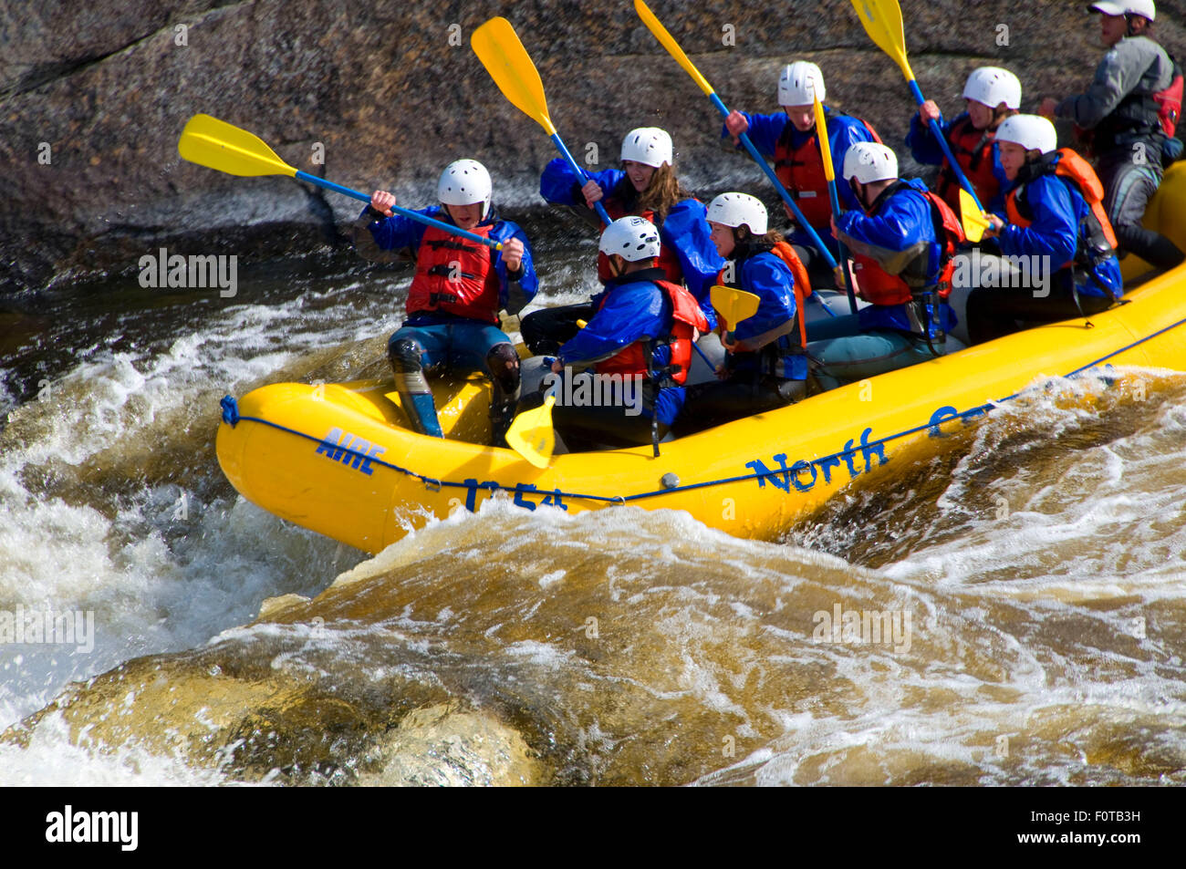 Rafting the Penobscot River, Penobscot River Corridor, Maine Stock ...