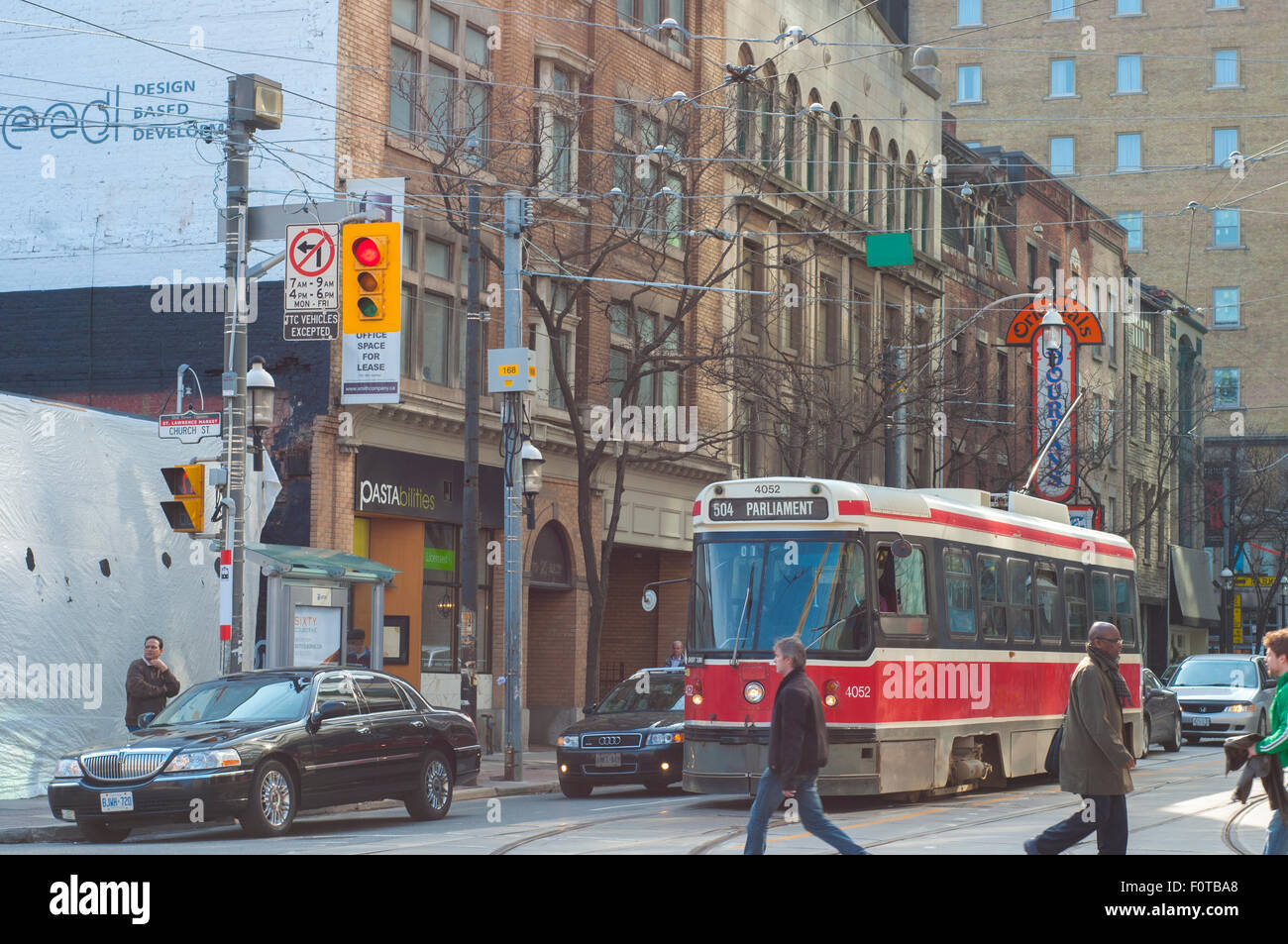 TORONTO,CANADA-March 15,2012: A view of downtown Toronto with the 501 ...