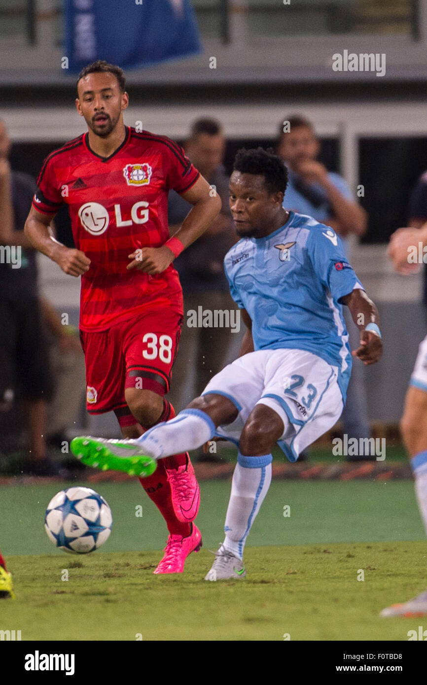 Karim Bellarabi (Leverkusen), Ogenyi Onazi (Lazio), AUGUST 18, 2015 ...