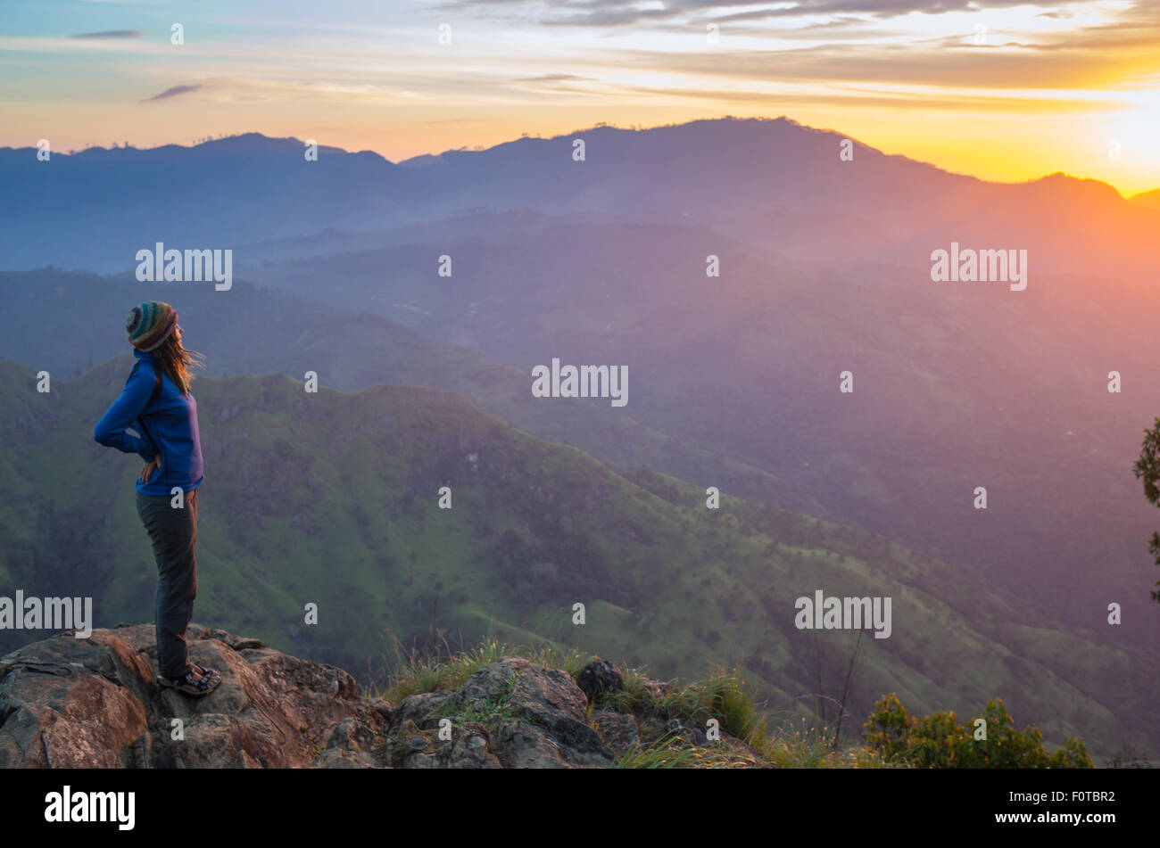Happy celebrating winning success woman Stock Photo - Alamy