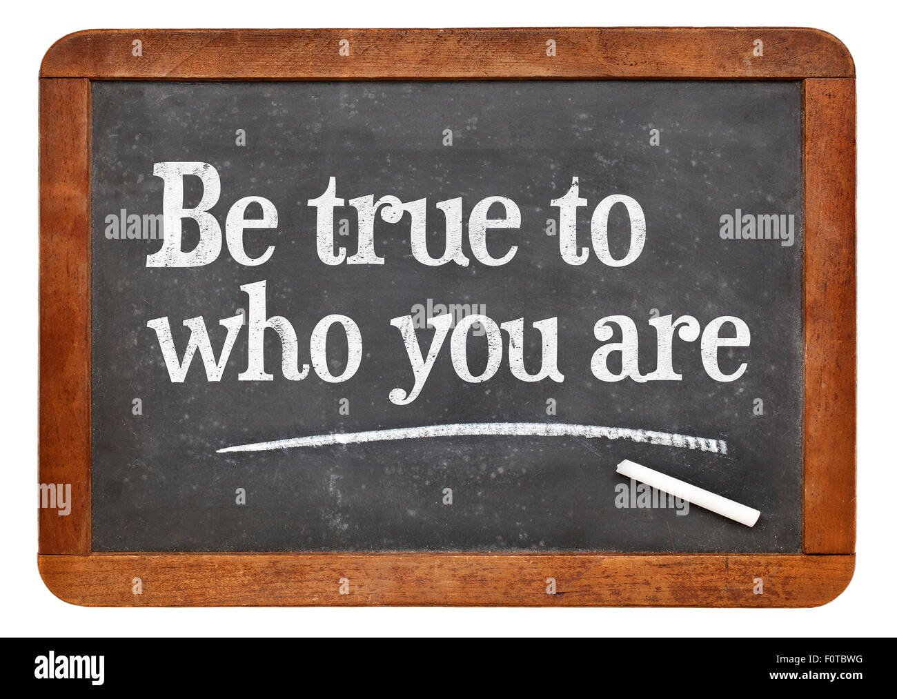 Be true to who you are - inspirational advice on a vintage slate ...