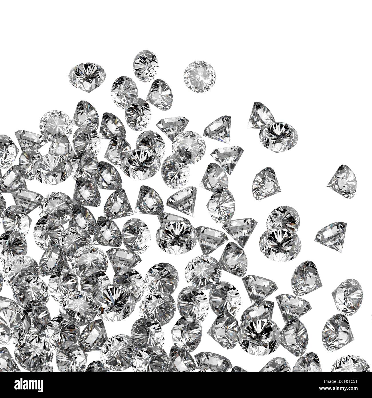 Diamonds 3d in composition as concept Stock Photo - Alamy