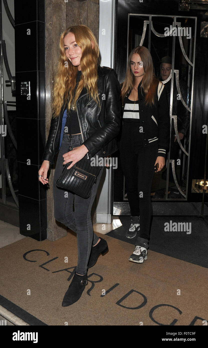 Cara Delevingne And Clara Paget Leave Their Hotel And Head To The Home