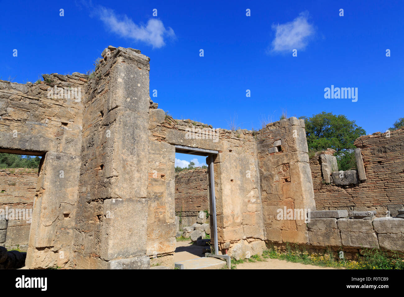 Workshop of Pheidias, Ancient Olympia, Peloponnese, Greece, Europe ...