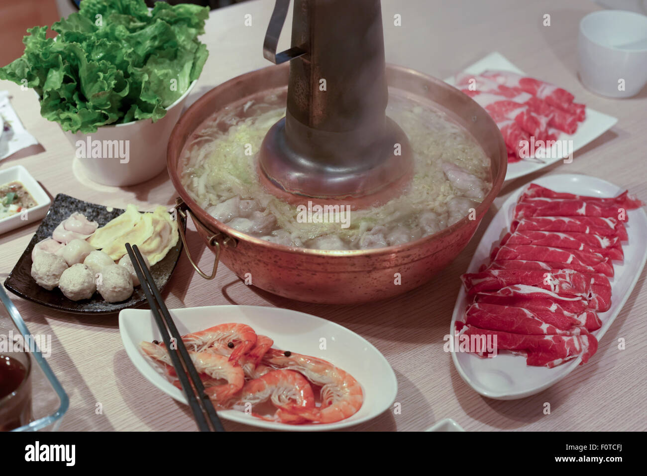 Taiwanese style traditional hot pot Stock Photo - Alamy
