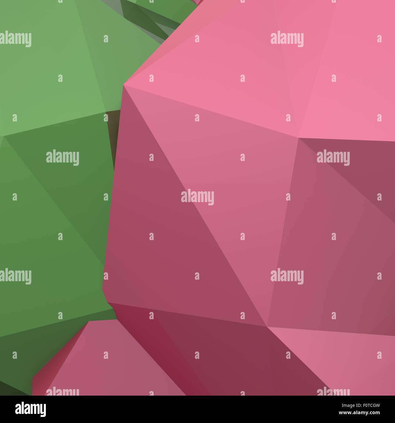 Empty low polygon laminate shelf on laminate table and geometric ...