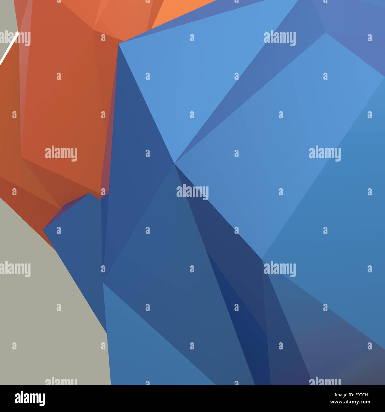 Empty low polygon laminate shelf on laminate table and geometric ...