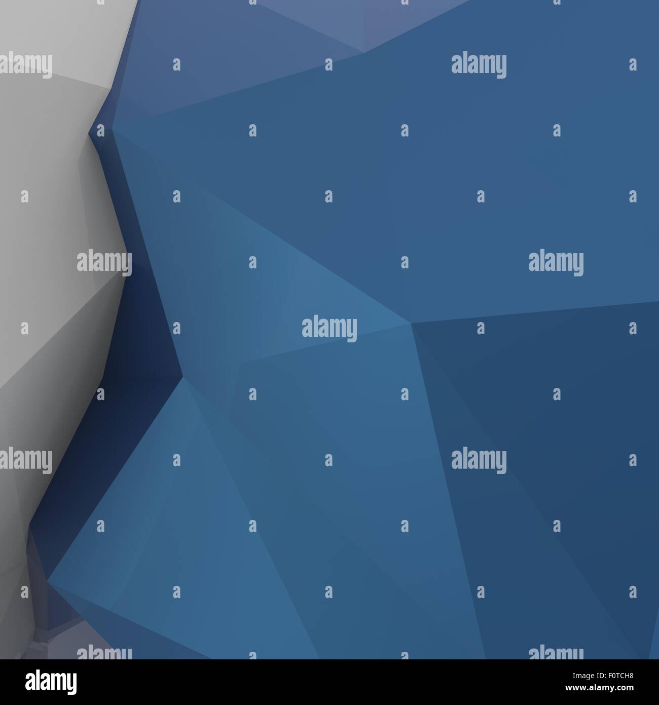 Empty low polygon laminate shelf on laminate table and geometric ...