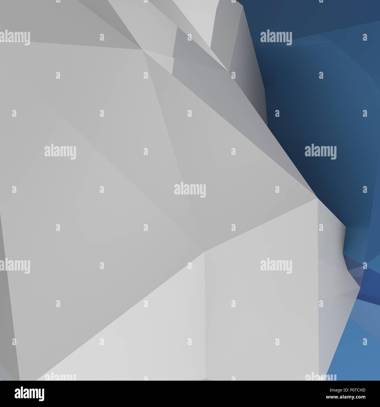 Empty low polygon laminate shelf on laminate table and geometric ...