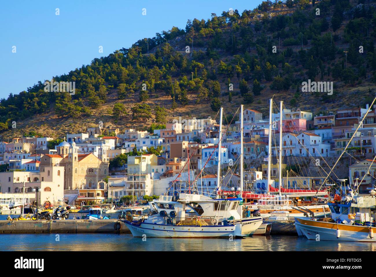 Harbour of pothia kalymnos hi-res stock photography and images - Alamy