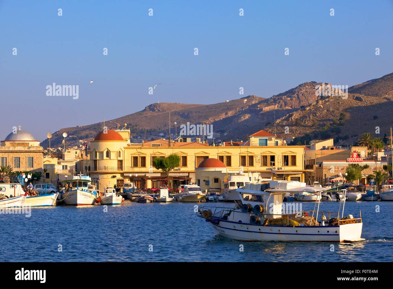 Harbour At Pothia, Kalymnos, Dodecanese, Greek Islands, Greece, Europe ...