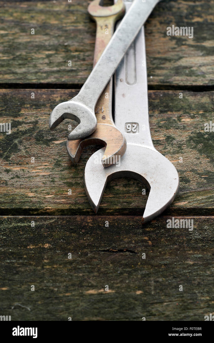 Old wrenches hi-res stock photography and images - Alamy