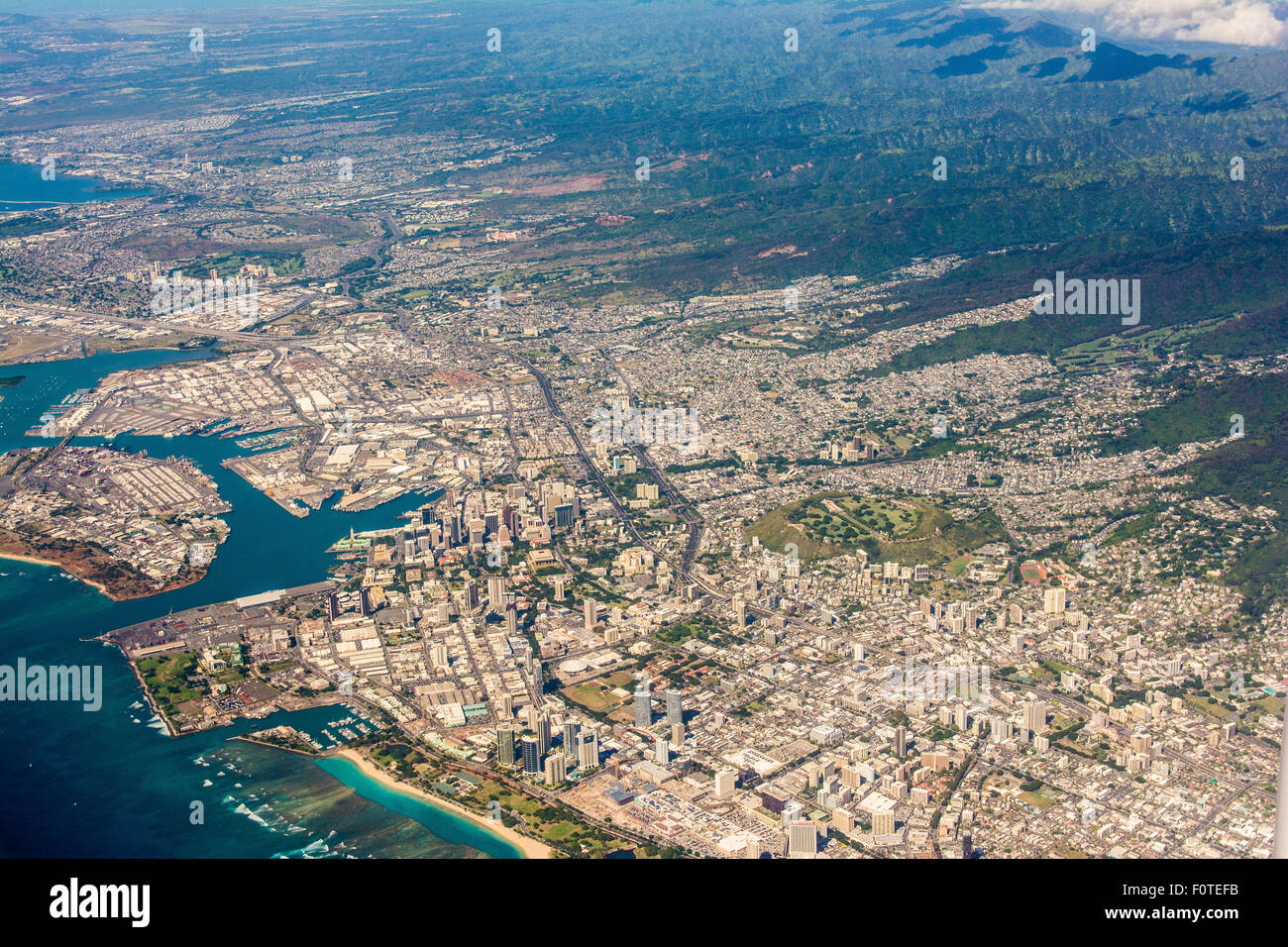 Aerial view koolau mountain hi-res stock photography and images - Alamy