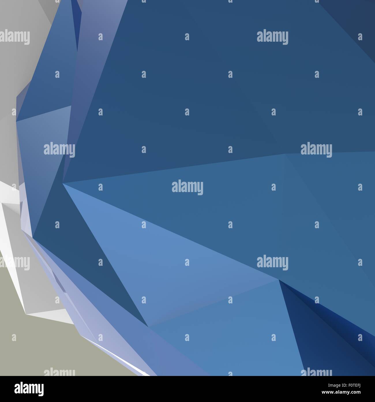 Empty low polygon laminate shelf on laminate table and geometric ...