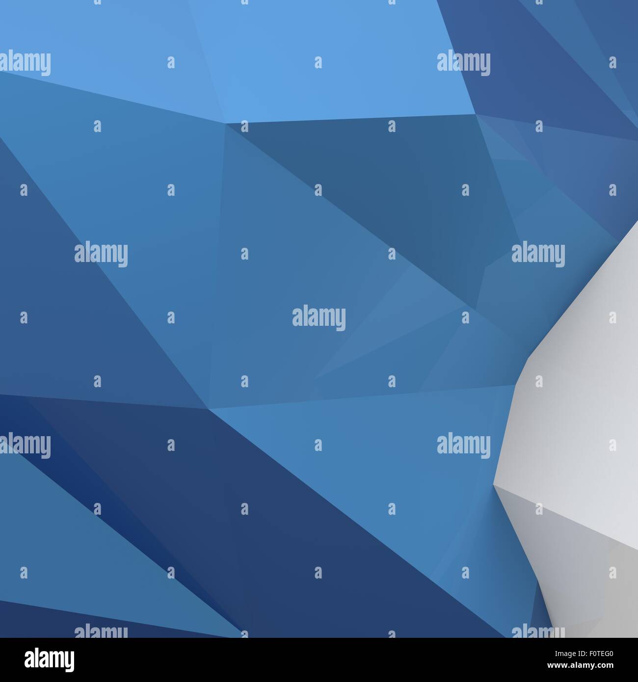 Empty low polygon laminate shelf on laminate table and geometric ...