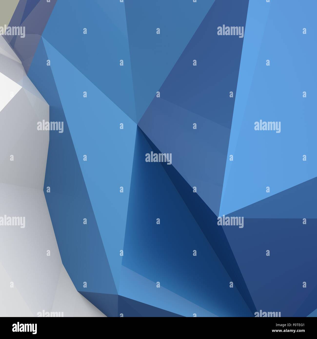 Empty low polygon laminate shelf on laminate table and geometric ...