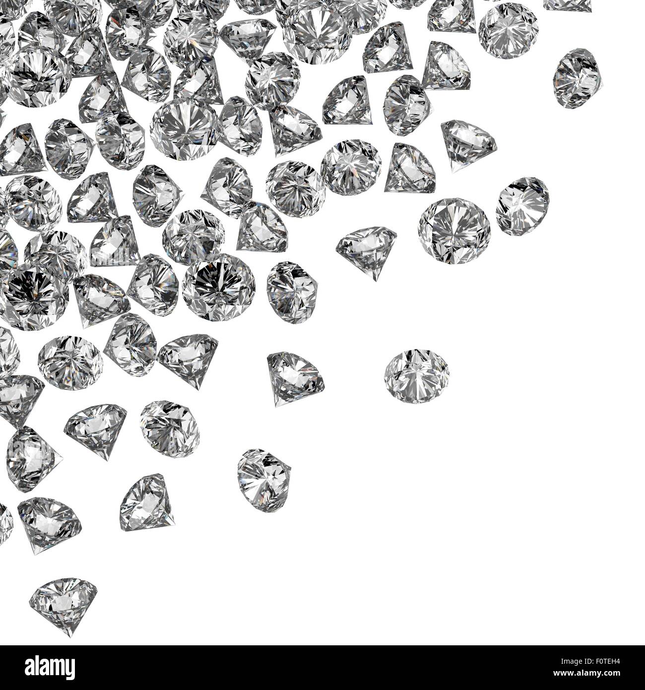 Diamonds 3d in composition as concept Stock Photo - Alamy