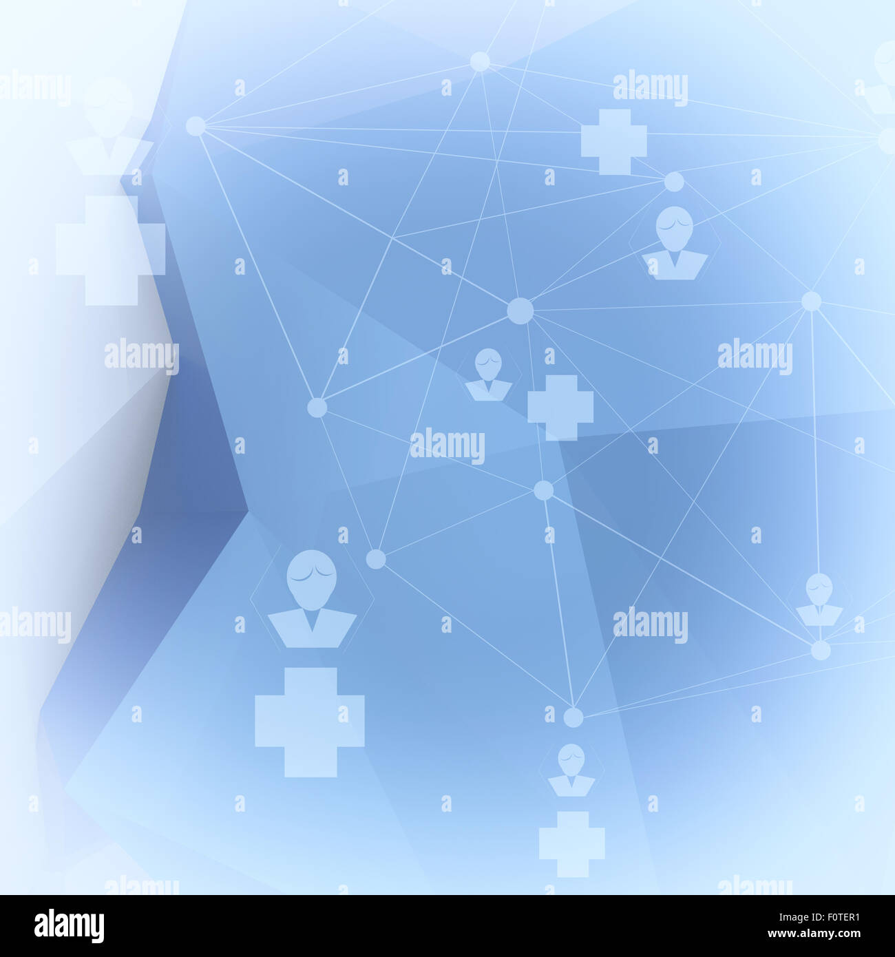 Abstract molecules low poly medical background Stock Photo - Alamy