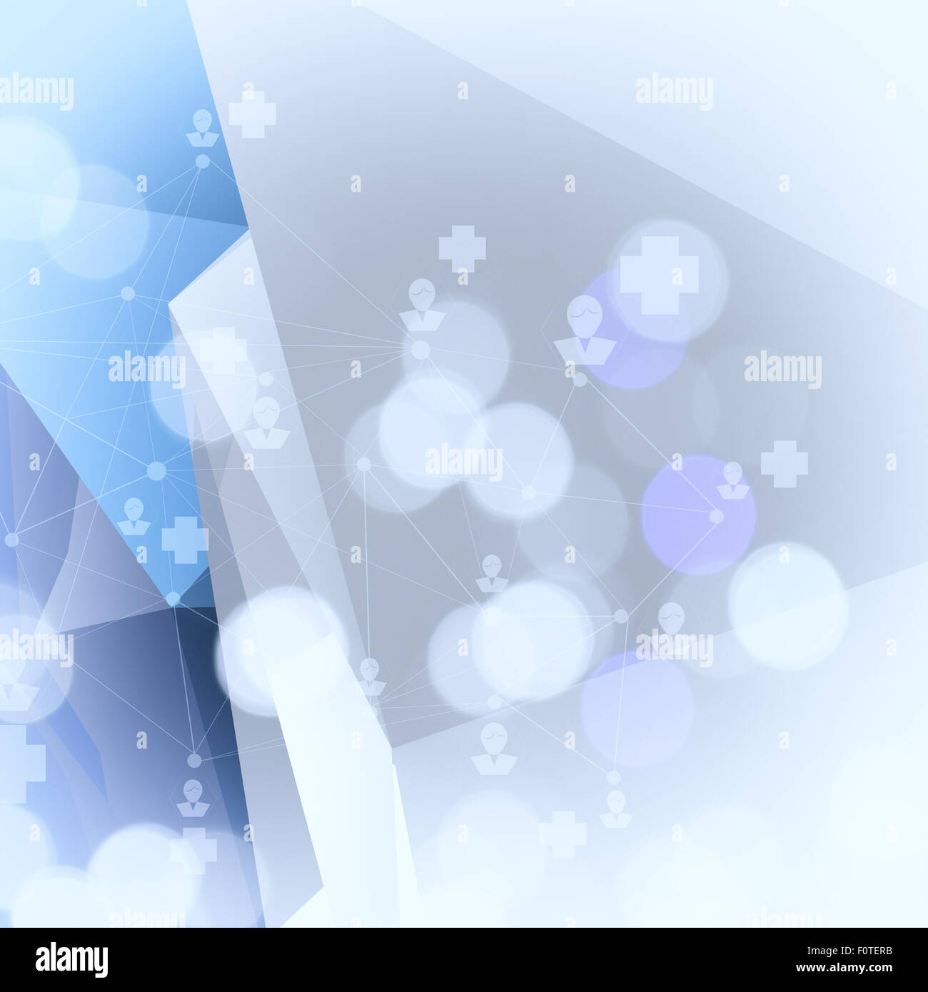 Abstract molecules low poly medical background Stock Photo - Alamy