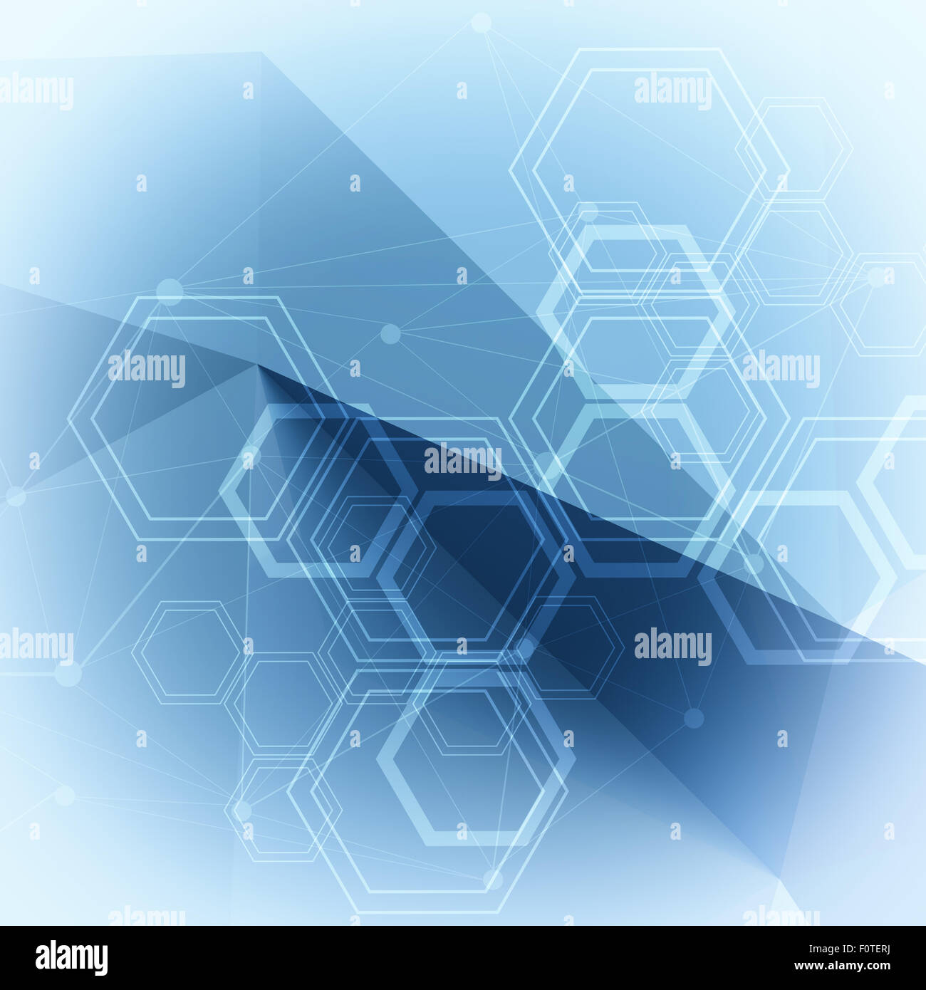 Abstract molecules low poly medical background Stock Photo - Alamy