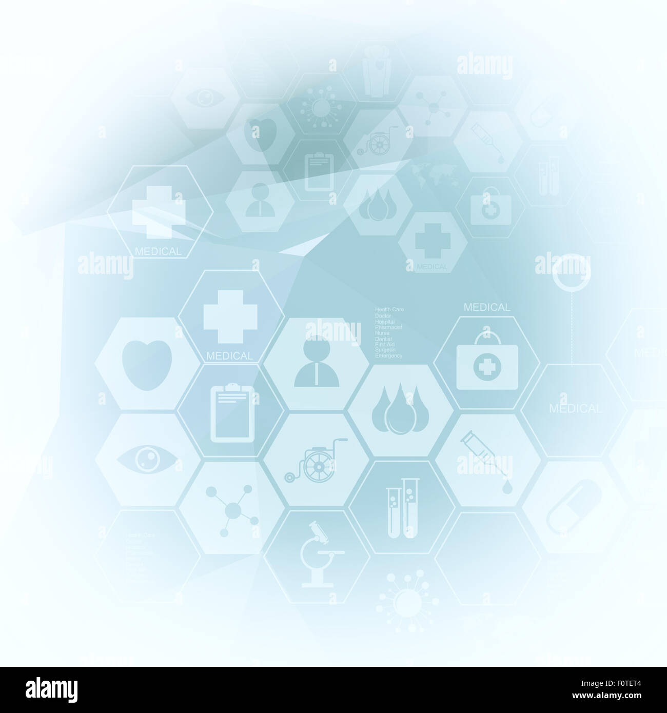 Abstract molecules low poly medical background Stock Photo - Alamy