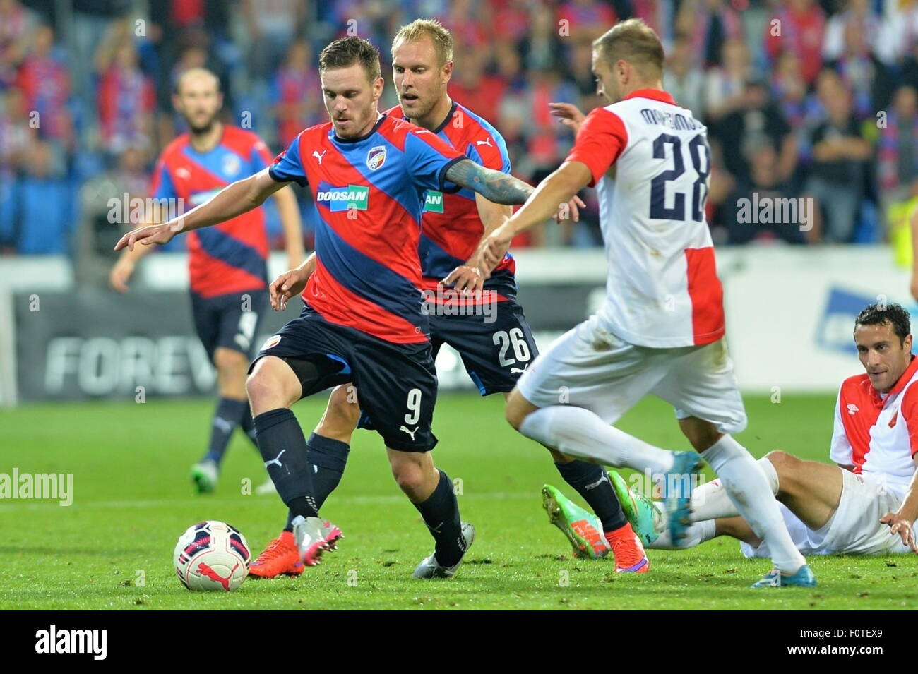 Pilsen, Czech Republic. 20th Aug, 2015. From left: Ondrej Vanek and ...