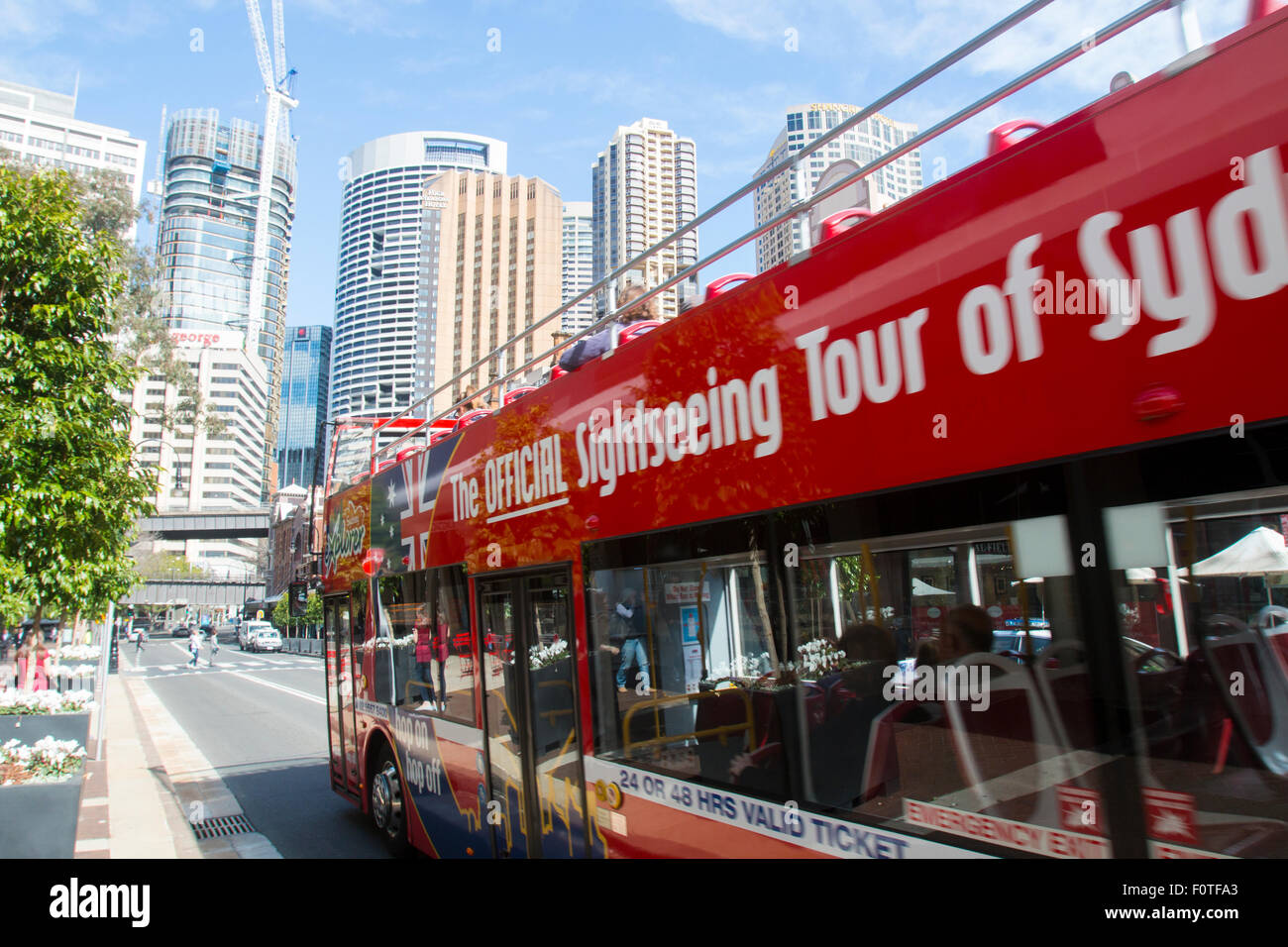 The historic Rocks area of Sydney city centre along George street ...