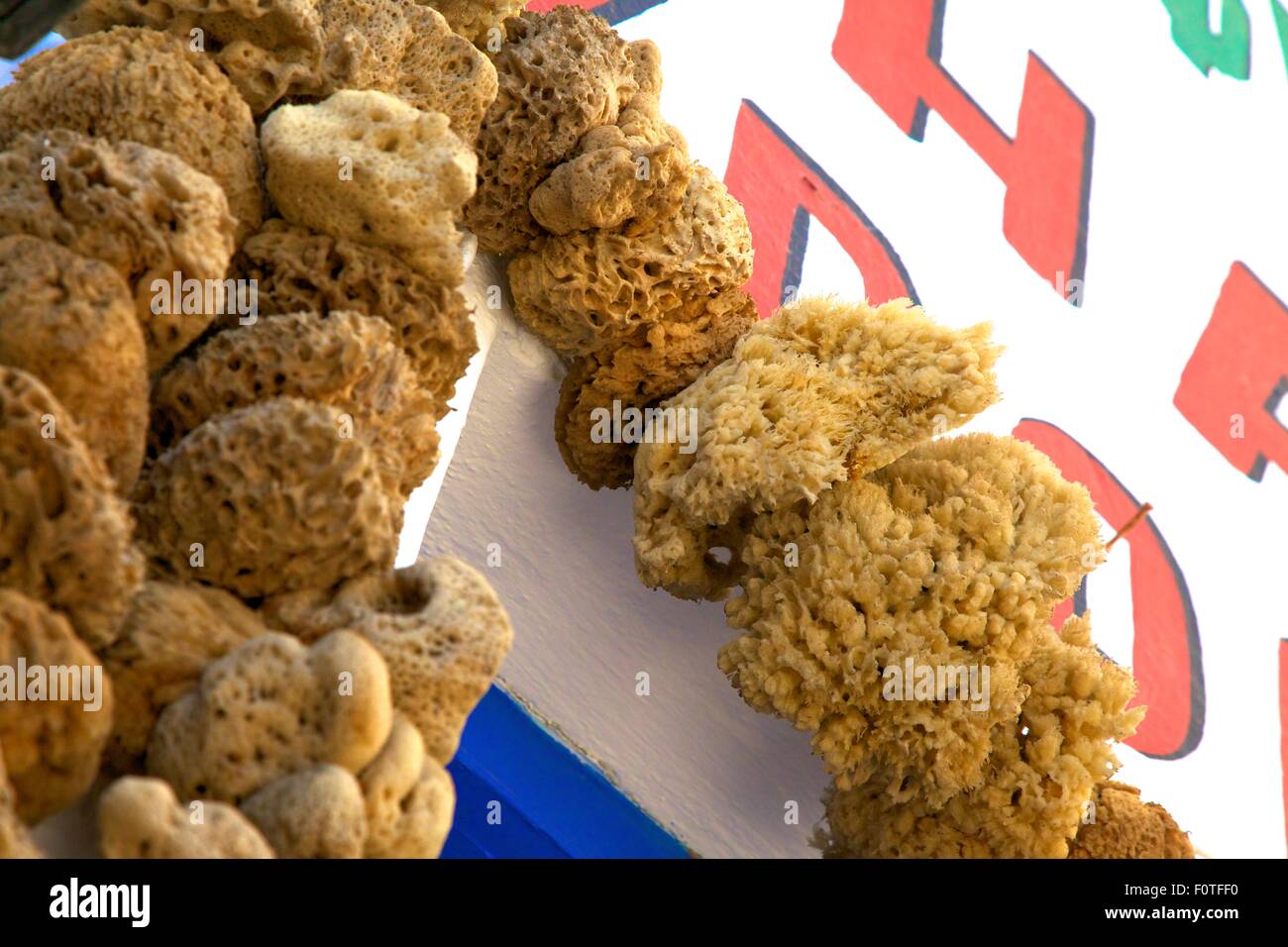 Shop Selling Sponges A Tradition Of Kalymnos, Kalymnos, Dodecanese ...