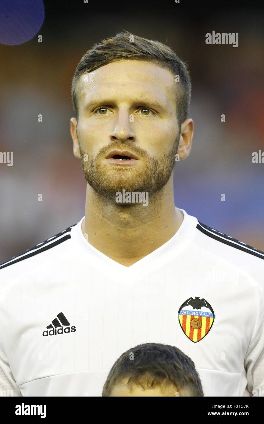 Valencia, Spain. 19th Aug, 2015. Shkodran Mustafi (Valencia) Football ...