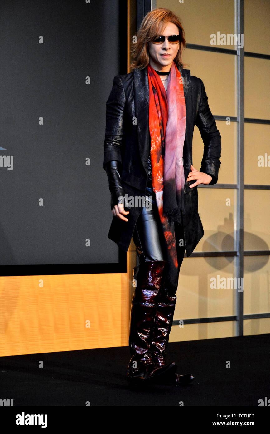 Tokyo, Japan. 19th Aug, 2015. Japanese Musician Yoshiki of X JAPAN ...