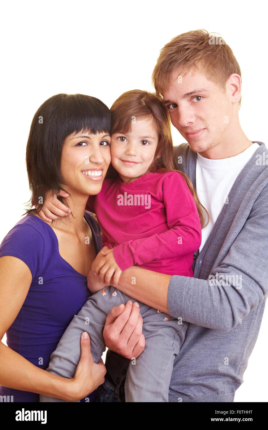 With her mother and father hi-res stock photography and images - Alamy