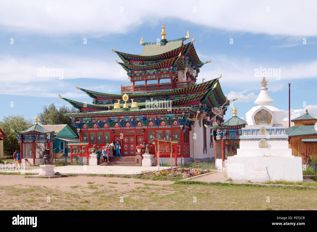 Siberia, Buryatia, Russia. 26th Sep, 2009. Ivolginsky Datsan - Buddhist ...