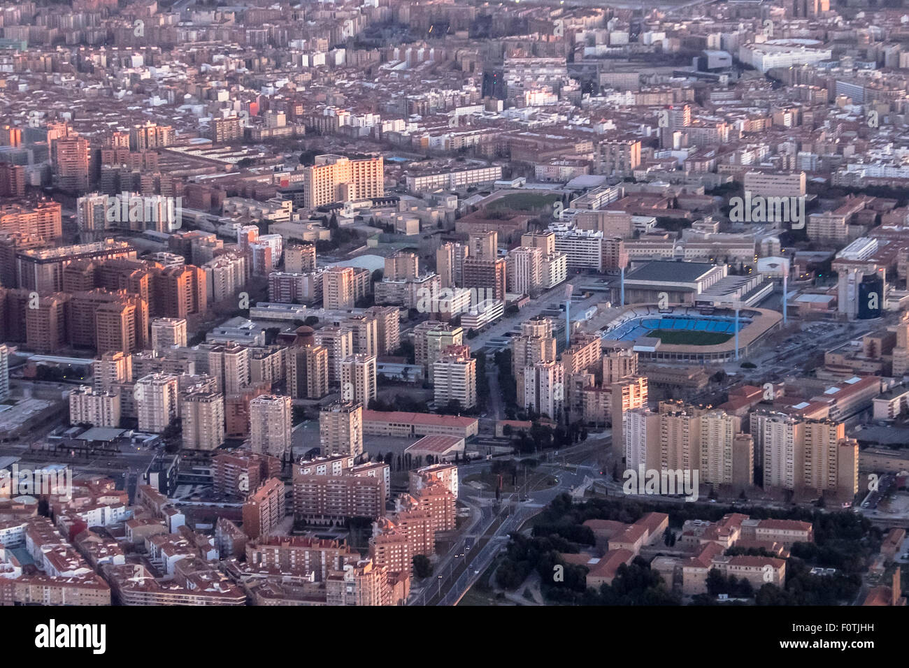 Aerial view of Saragossa. Aragon, Spain Stock Photo - Alamy