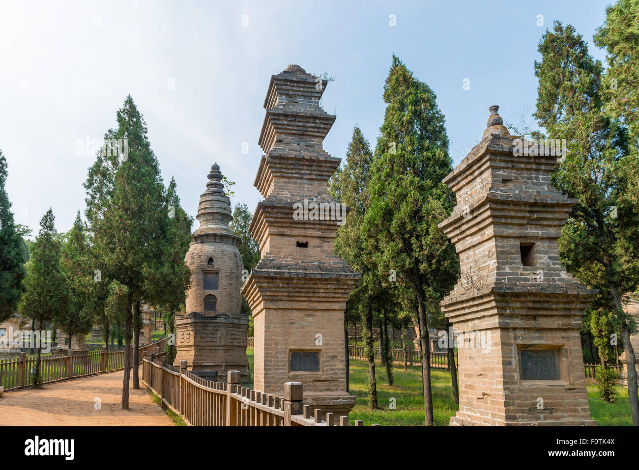 The Pagoda Forest in Shaolin Temple Stock Photo - Alamy