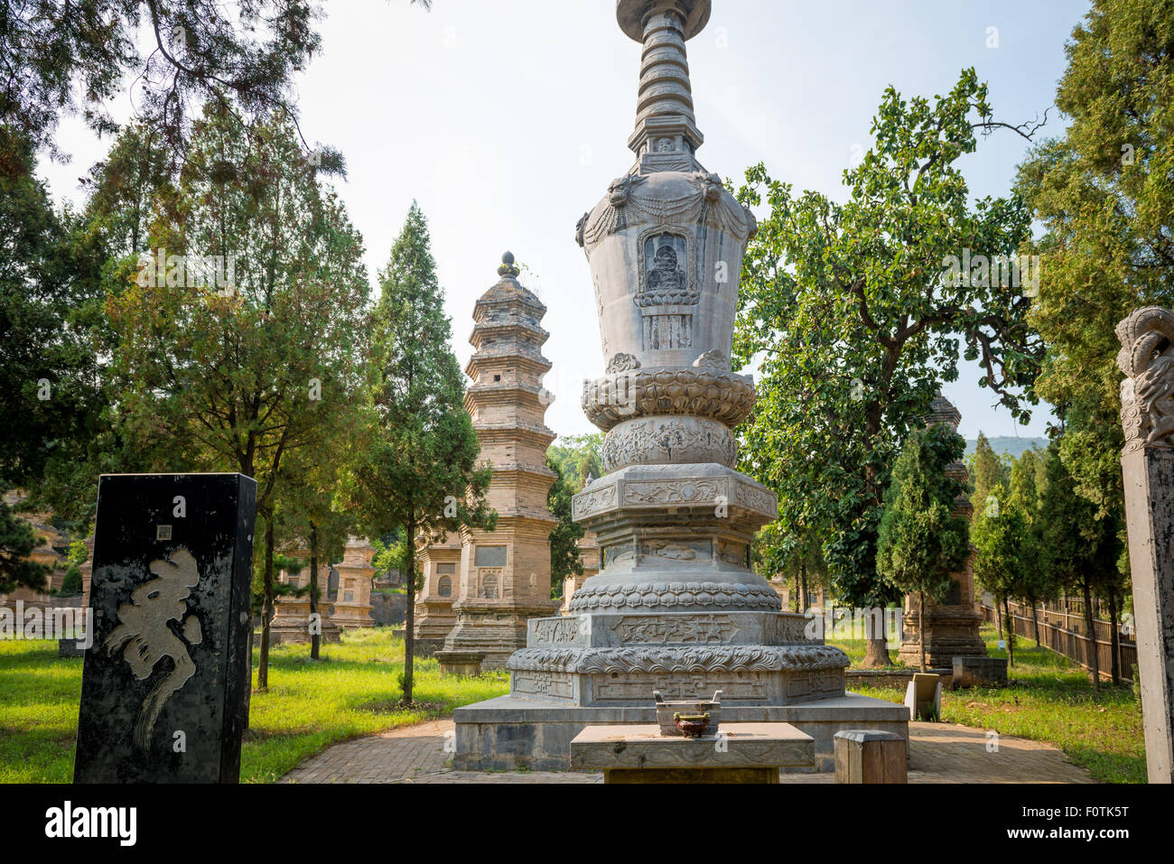 The Pagoda Forest in Shaolin Temple Stock Photo - Alamy