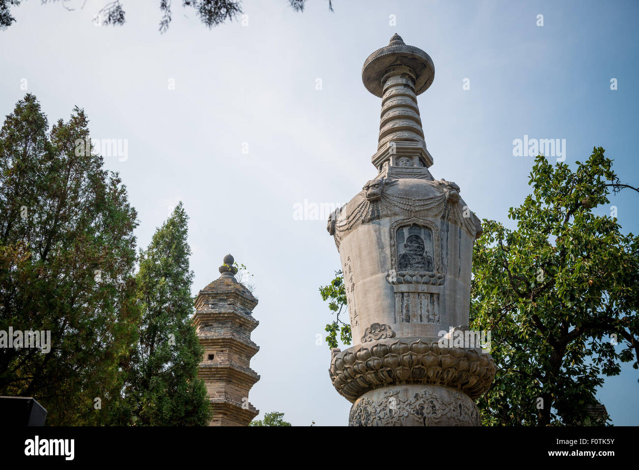 The Pagoda Forest in Shaolin Temple Stock Photo - Alamy