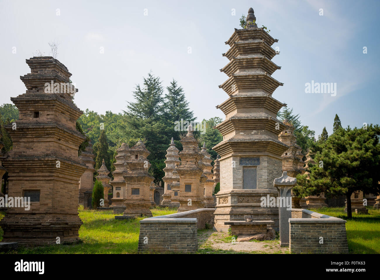 The Pagoda Forest in Shaolin Temple Stock Photo - Alamy