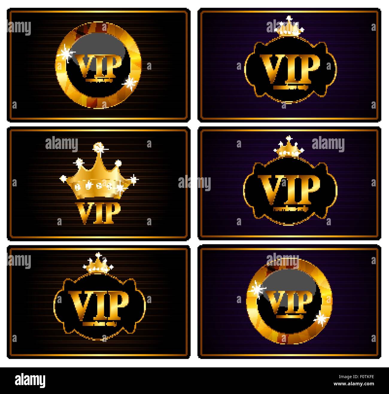 VIP Members Card Set Vector Illustration Stock Vector Image & Art - Alamy
