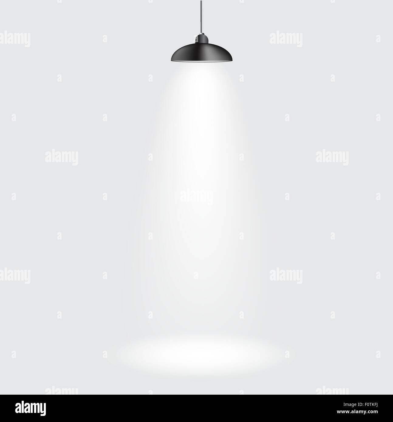 Background with Lighting Lamp. Empty Space for Your Text or Obje Stock ...
