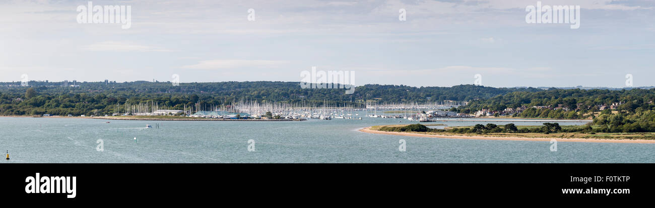 The entrance to the yachting mecca of the river Hamble in Hampshire ...