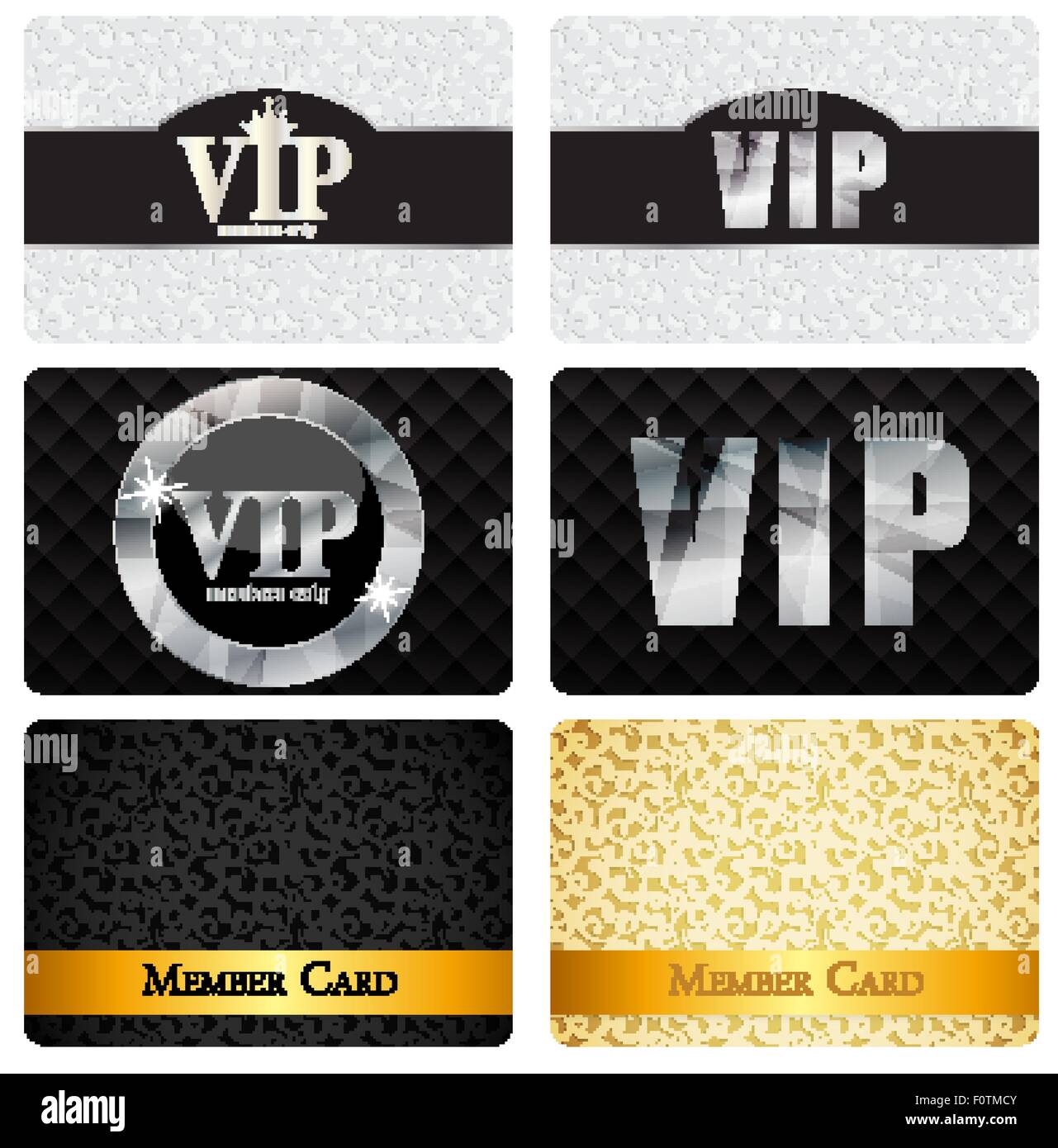 VIP Members Card Set Vector Illustration Stock Vector Image & Art - Alamy