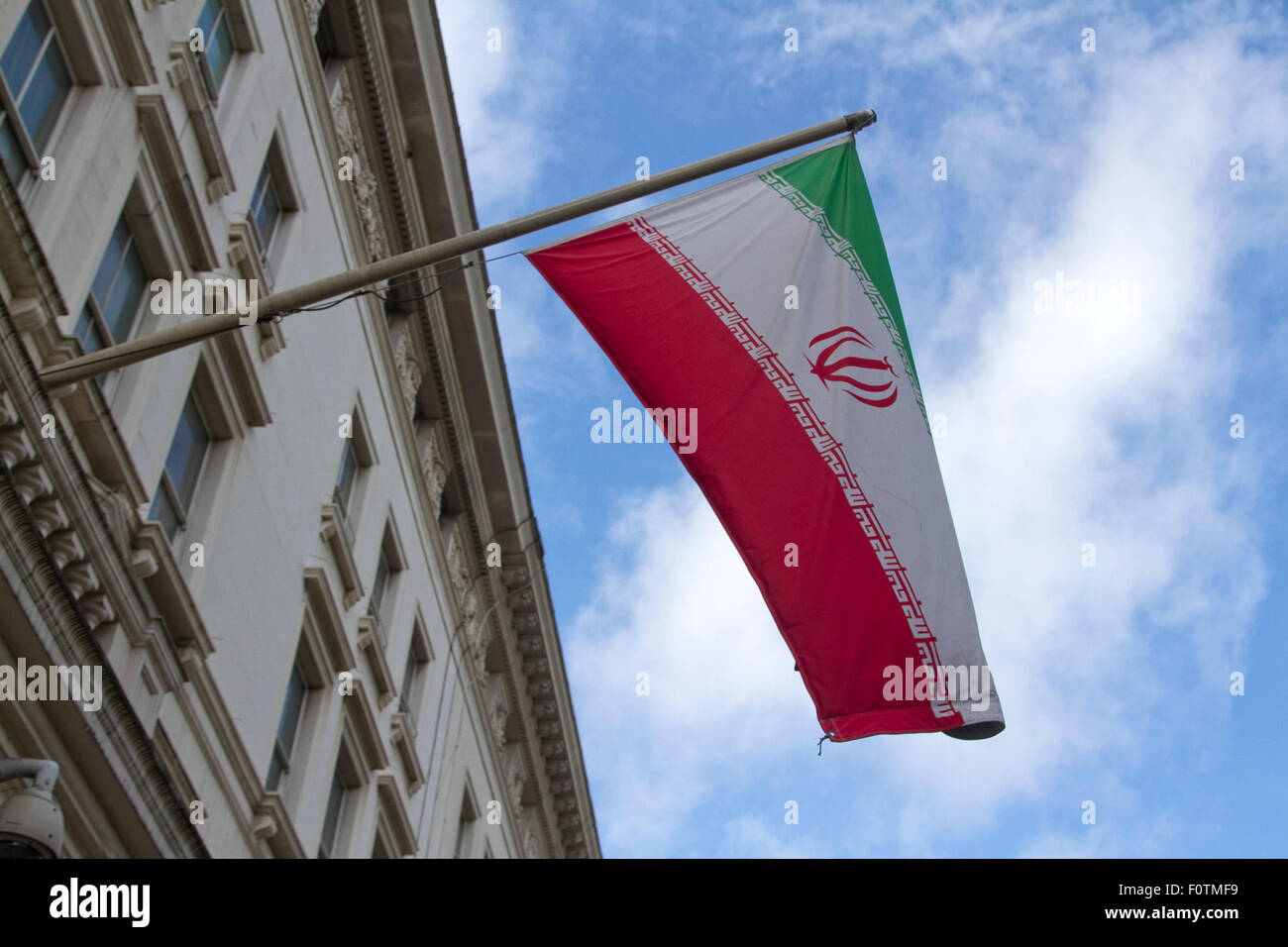 London,UK. 21st August 2015. The embassy of the Islamic Republic of ...