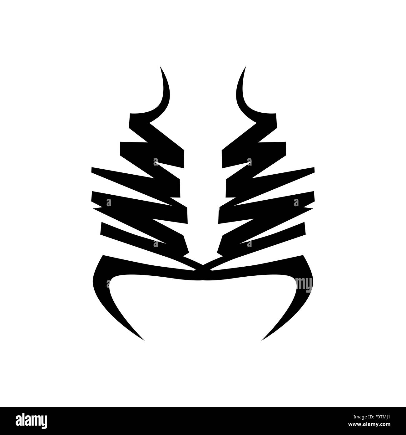 Tattoo tribal vector design sketch. Single circle art pattern. Simple ...